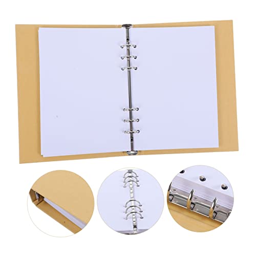 JEWEDECO 1 Set notebook blank unlined journals make your own book monthly organizer book stationery notepad schedule notepads small sketchbook Magazine child portable paper white