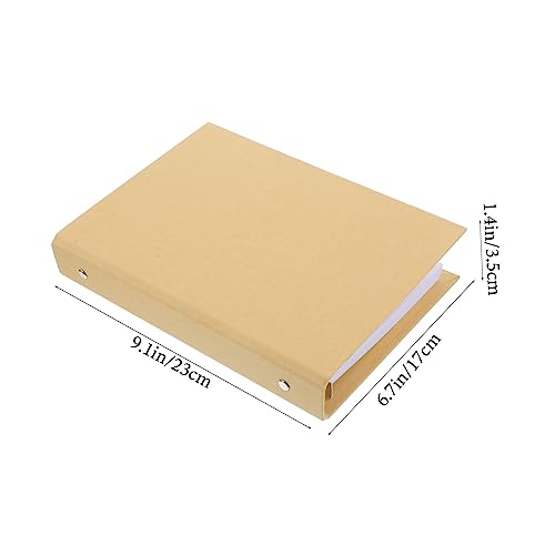 JEWEDECO 1 Set notebook blank unlined journals make your own book monthly organizer book stationery notepad schedule notepads small sketchbook Magazine child portable paper white