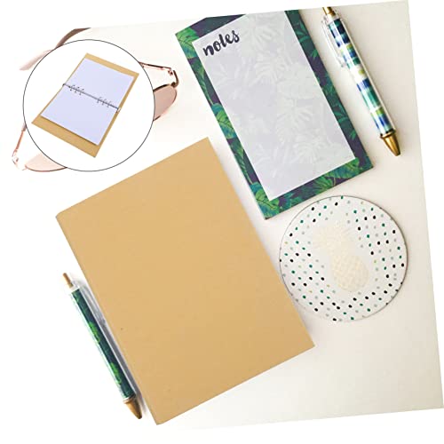 JEWEDECO 1 Set notebook blank unlined journals make your own book monthly organizer book stationery notepad schedule notepads small sketchbook Magazine child portable paper white