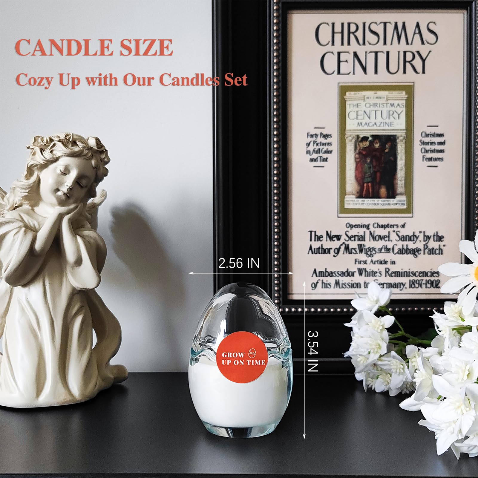 Aromagic 2 Pack Scented Candles Gift Set,Easter Candle Gifts Set,Glass Jar Candle for Home Scented,Sea Salt & Sage+Cream Bakery,Valentine's Day Anniversary Birthday Gift,50 Hours Long Burning