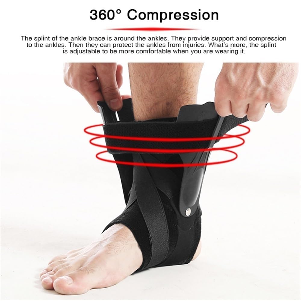 AWEMED Plantar Fasciitis Night Splint Ankle Support Adjustable Ankle Sprain Orthopedic Stabilizer Night Splint for Heel Pain Support Strap Brace Bandage Foot Guard Protector