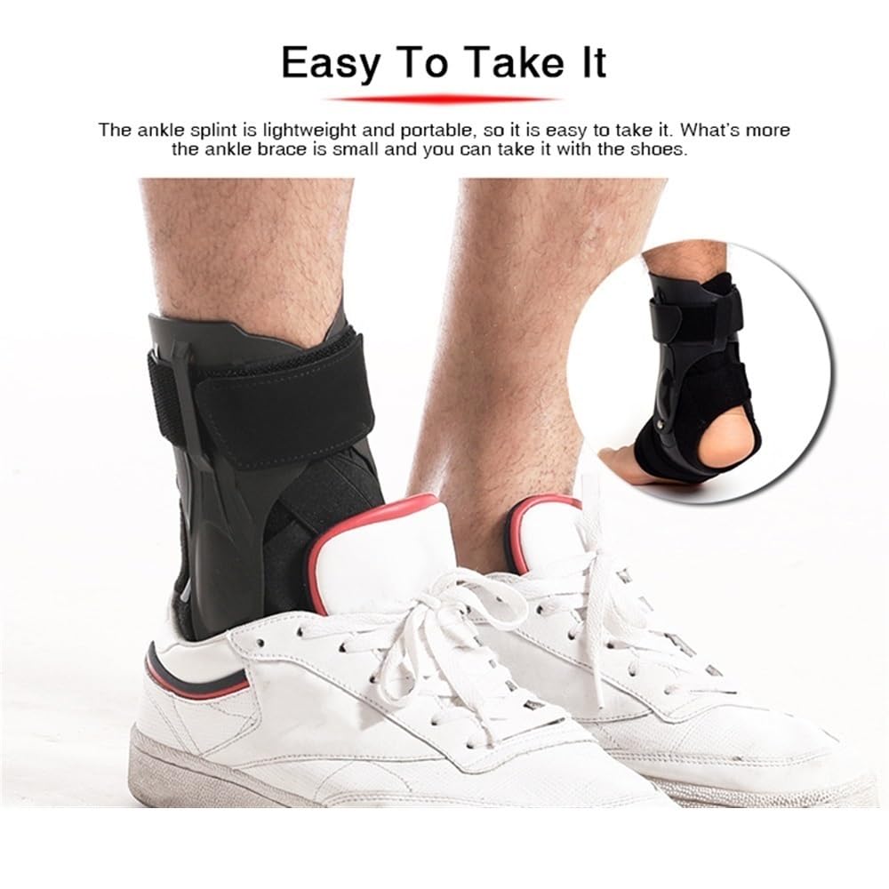 AWEMED Plantar Fasciitis Night Splint Ankle Support Adjustable Ankle Sprain Orthopedic Stabilizer Night Splint for Heel Pain Support Strap Brace Bandage Foot Guard Protector