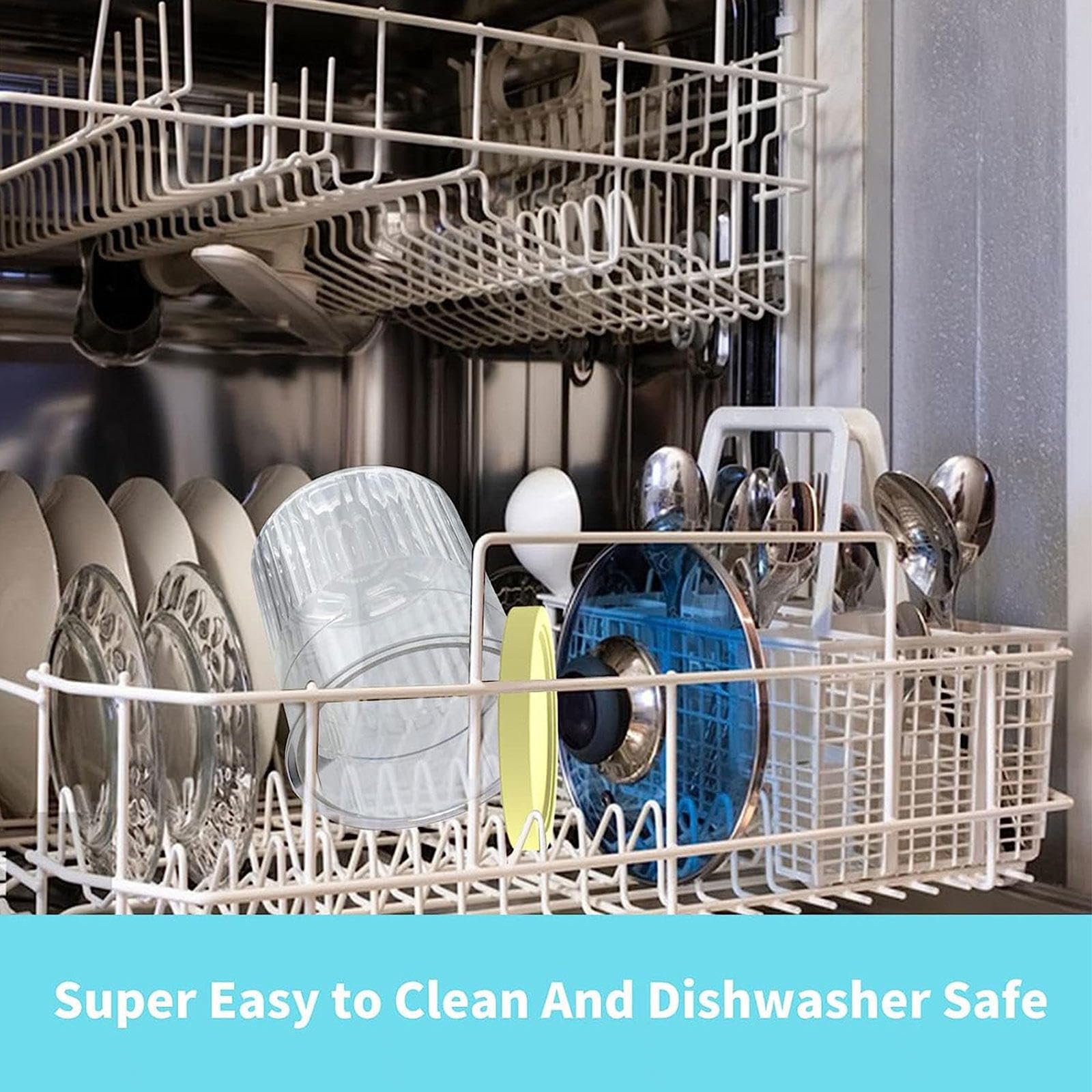 EVANEM Creami Pint Containers, for Ninja Creami Deluxe Containers,24 OZ Pint Storage Containers Bpa-Free,Dishwasher Safe Compatible NC501 Series Ice Cream Maker