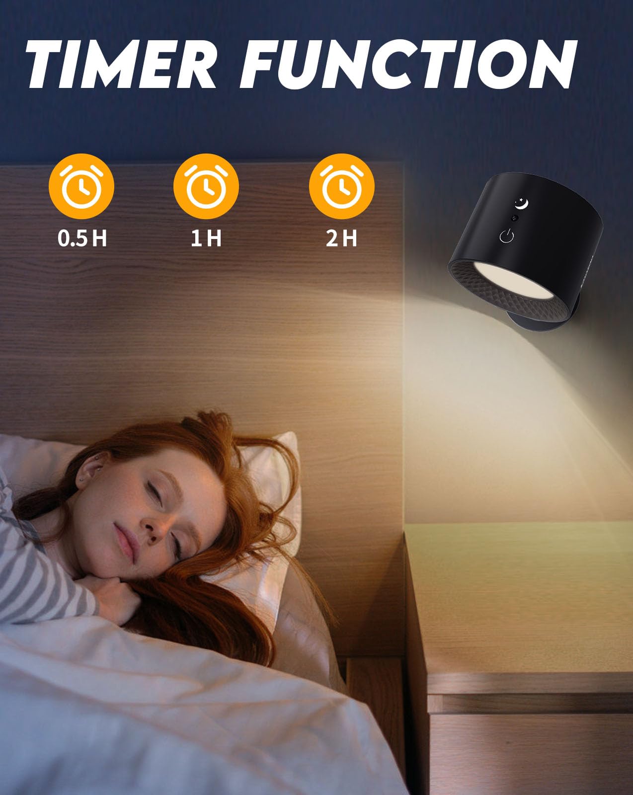 KINGTOP Battery Operated Wall Sconce, Wireless Magnetic Wall Lights with Remote, 9 Colors RGB Rechargeable Ambient Sconce, 3 Color Temp, Dimming & Removable, Wall Mounted Lamp for Bedroom