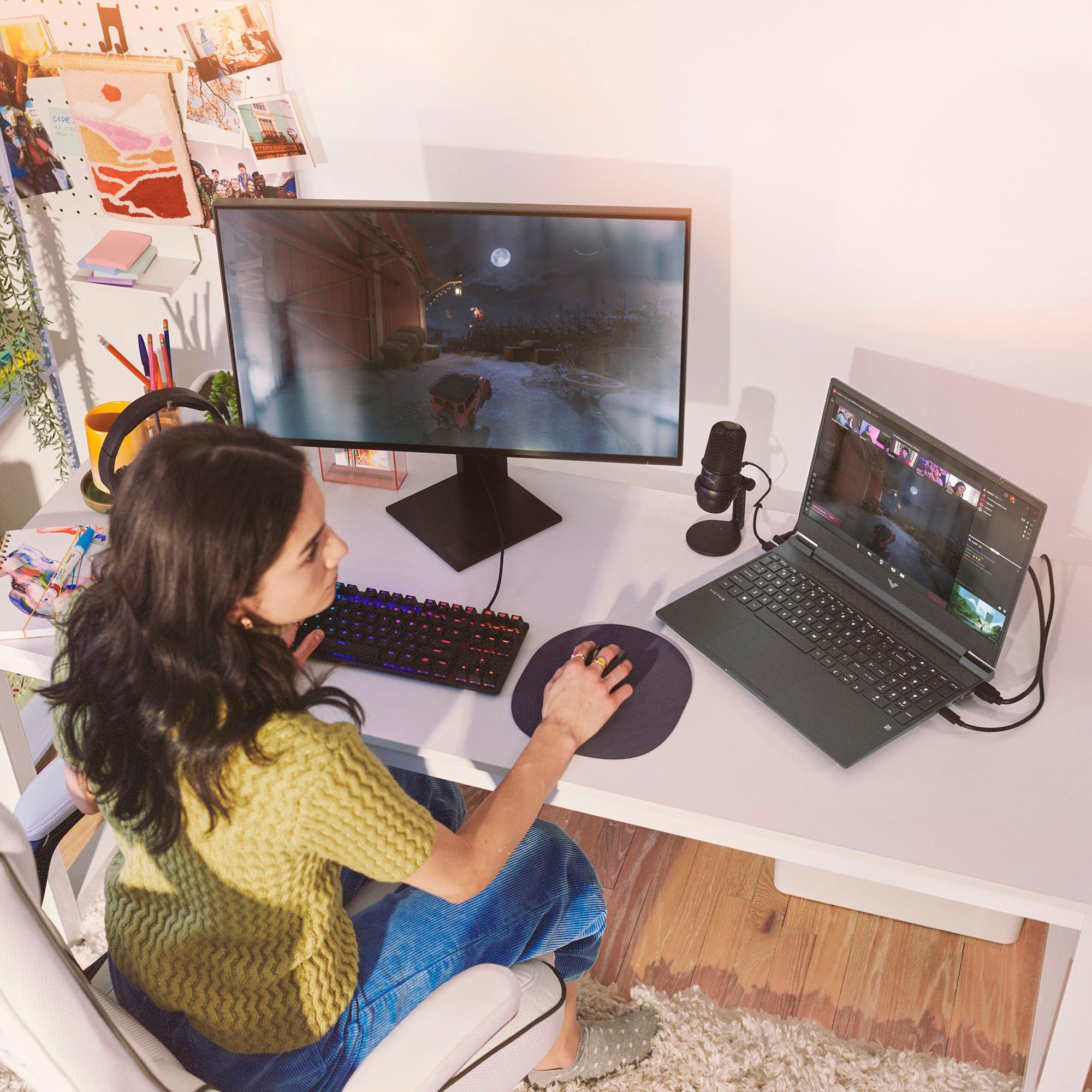 HP 2023 Newest Victus Gaming Laptop, 15.6" FHD IPS 144Hz Display, AMD Ryzen 5 7535HS Processor, 64GB RAM, 1TB SSD, NVIDIA GeForce RTX 2050, Backlit Keyboard, Fast Charge, Windows 11 Home