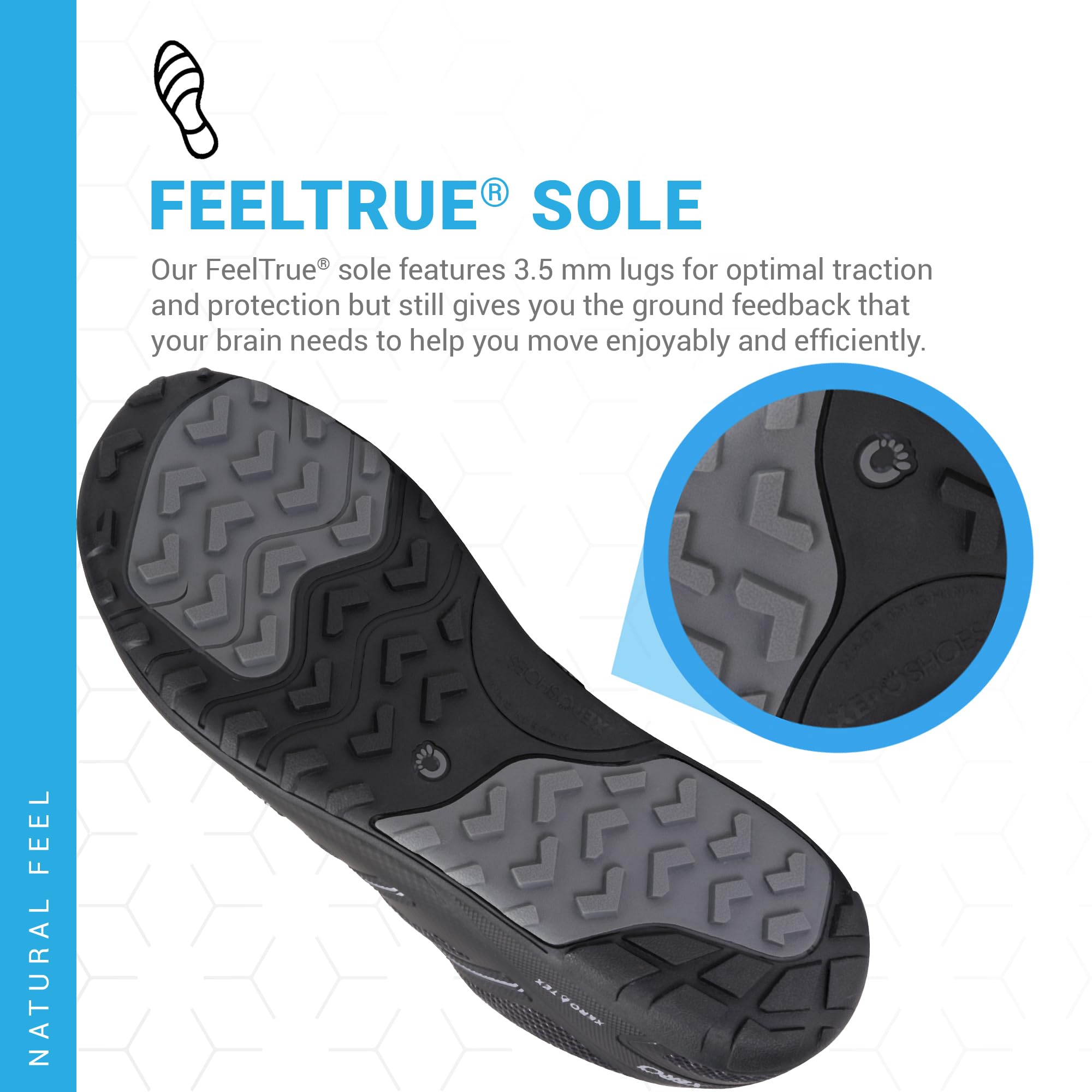 Xero Shoes Men's Mesa Trail Barefoot Waterproof Trail Runner Black, 13