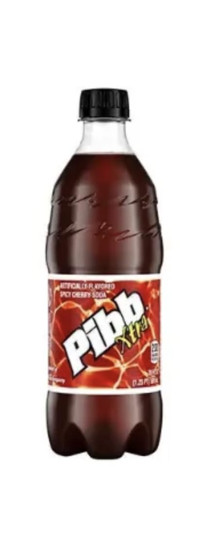 Pibb Xtra Soda 20oz Bottles, Quantity of 10