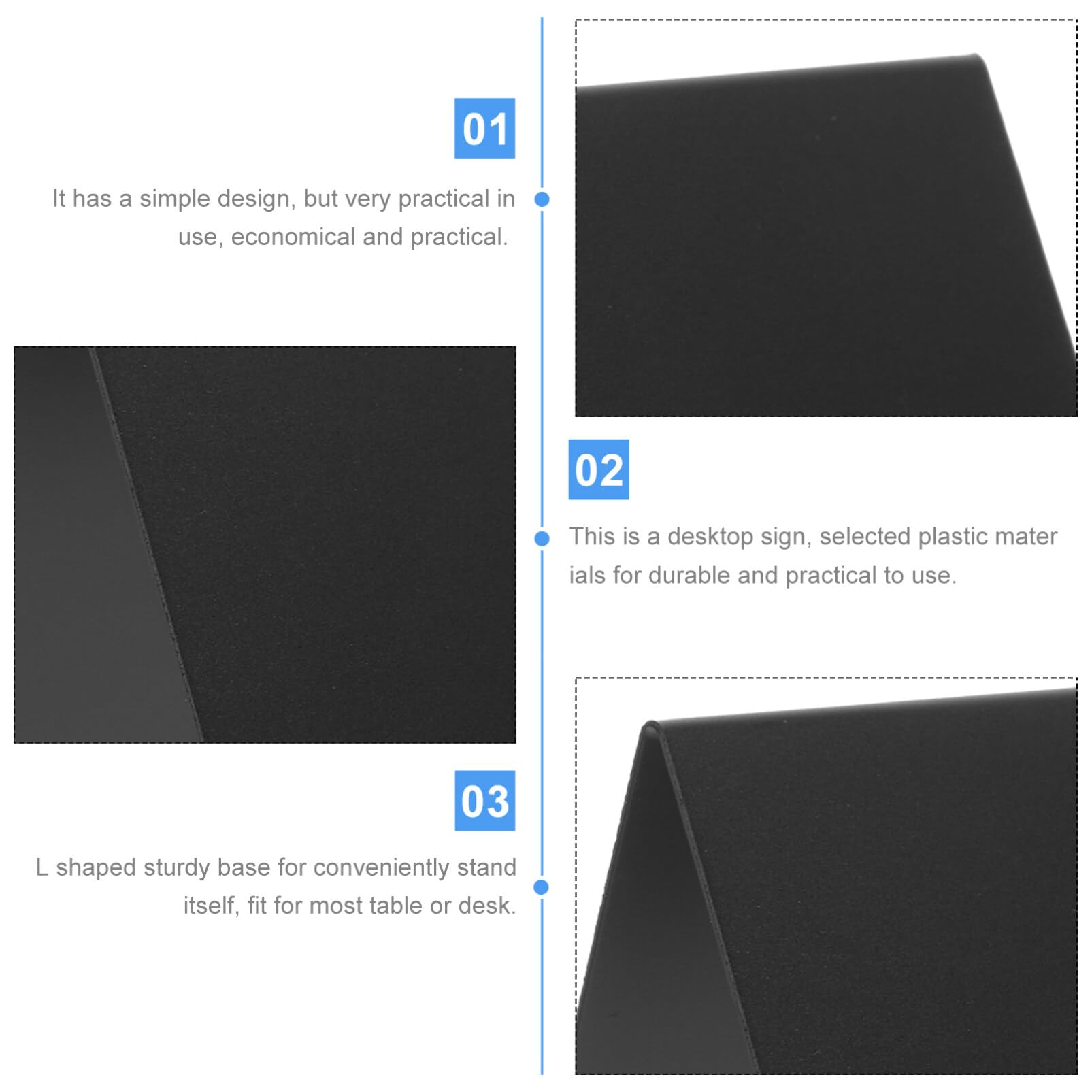 1 Set Desktop Cake Dessert Label Card Standing Memo Board Mini Chalkboard Signs for Food Small Blackboard Chalk Board Sign Board Table Chalkboard Sign Message Board for Shop