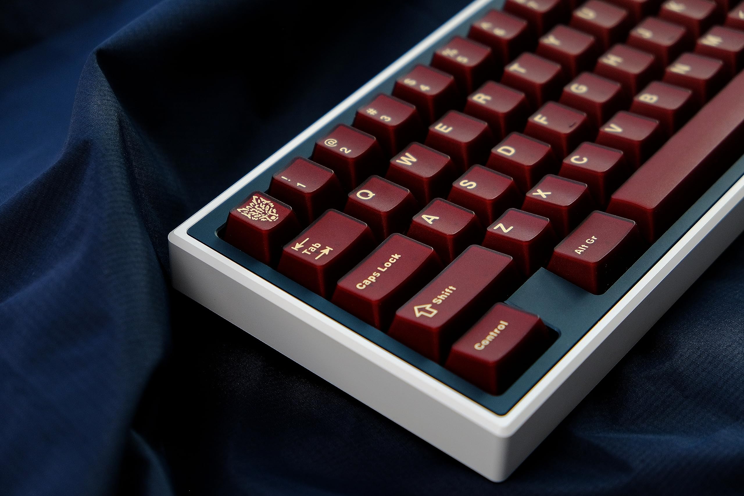 1 one enjoy 114 Keys ABS Custom Keycaps Set, Double Shot Keycaps, Suitable for Cherry MX Mechanical Gaming Keyboard, Without PAD Area