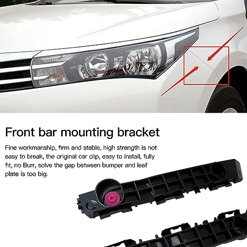 2Pcs 5211504070 Left & Right Bumper Brackets Pickup Front Bumper Brackets Replacement for 2017 Toyota Tacoma SR5 Crew Cab Pickup 4-Door 2.7L 2694CC l4 GAS DOHC Naturally Aspirated