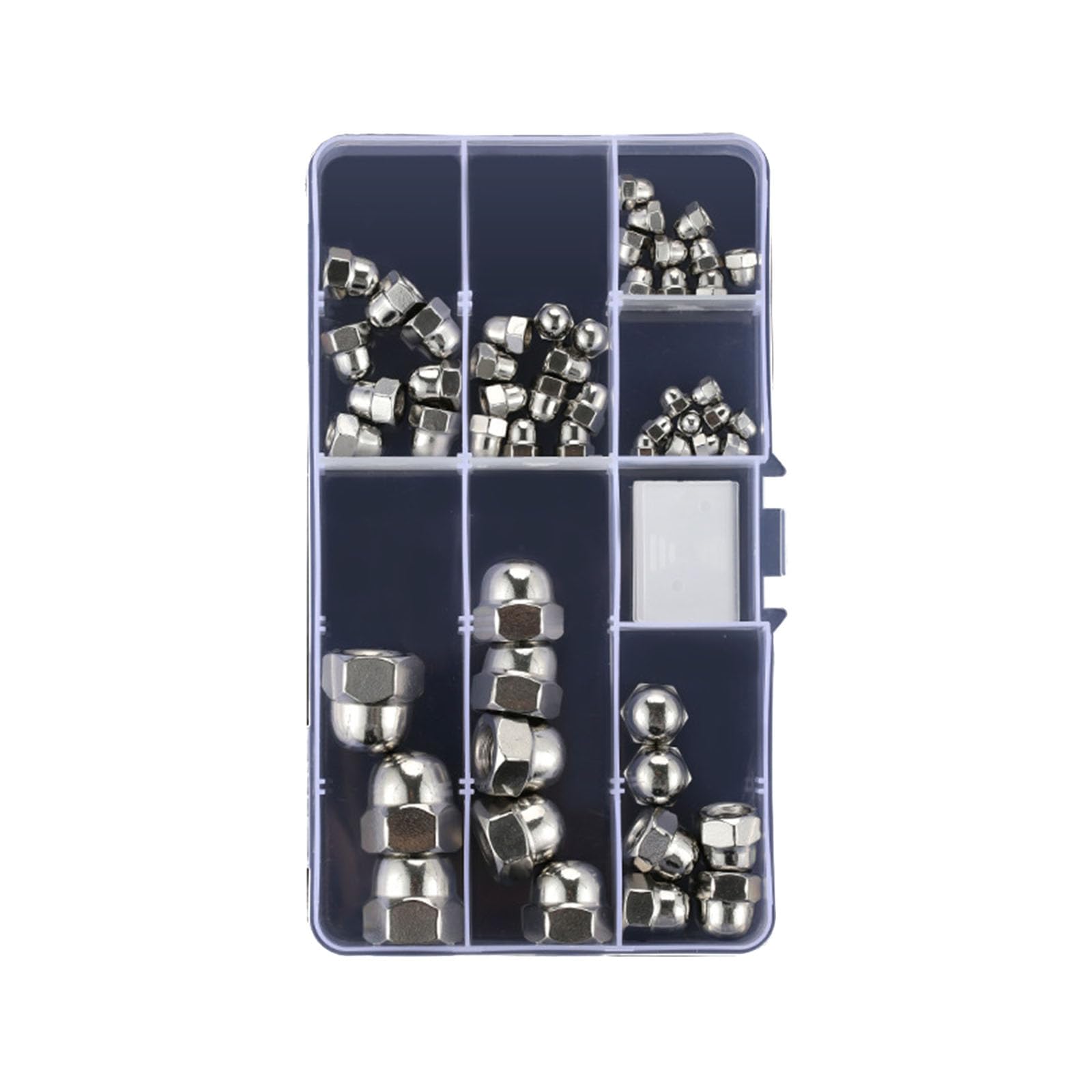 YOOYEH 50PCS 1/4-20 Acorn Cap Dome Head Nuts 304 201 316 Stainless Steel Nut Set Acorn Cap Nuts Decorative Dome Nuts