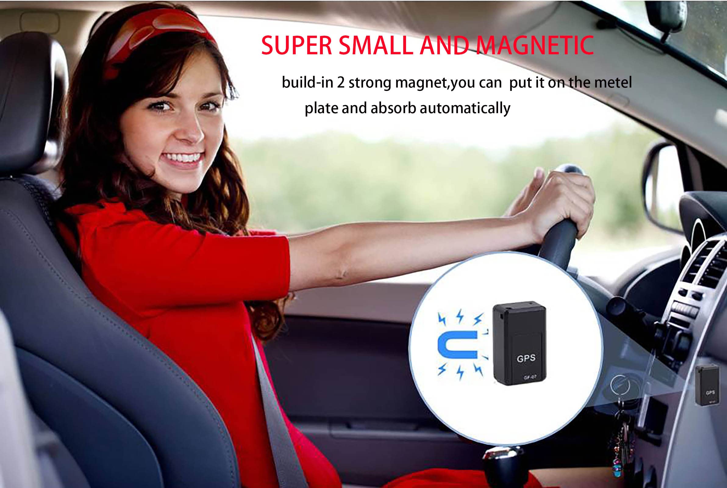 GPS Tracker for Vehicles,GPS Tracking Device,Full Global Coverage Mini Magnetic Car GPS Tracker Portable Real Time Locator for Cars/Trucks/Dogs/Person. No Subscription Required/No Monthly Fee