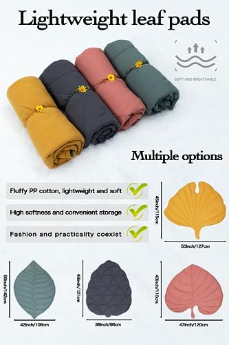 TOPTREE Dog Blanket Decor 3D Leaves Shaped Pet Blanket Cushion Household Dog Bed Cat Bed Pet Blanket Warm Soft Plush Blankets for Dog Blankets and Cat Blanket, Couch, Sofa (50"x45",Yellow)