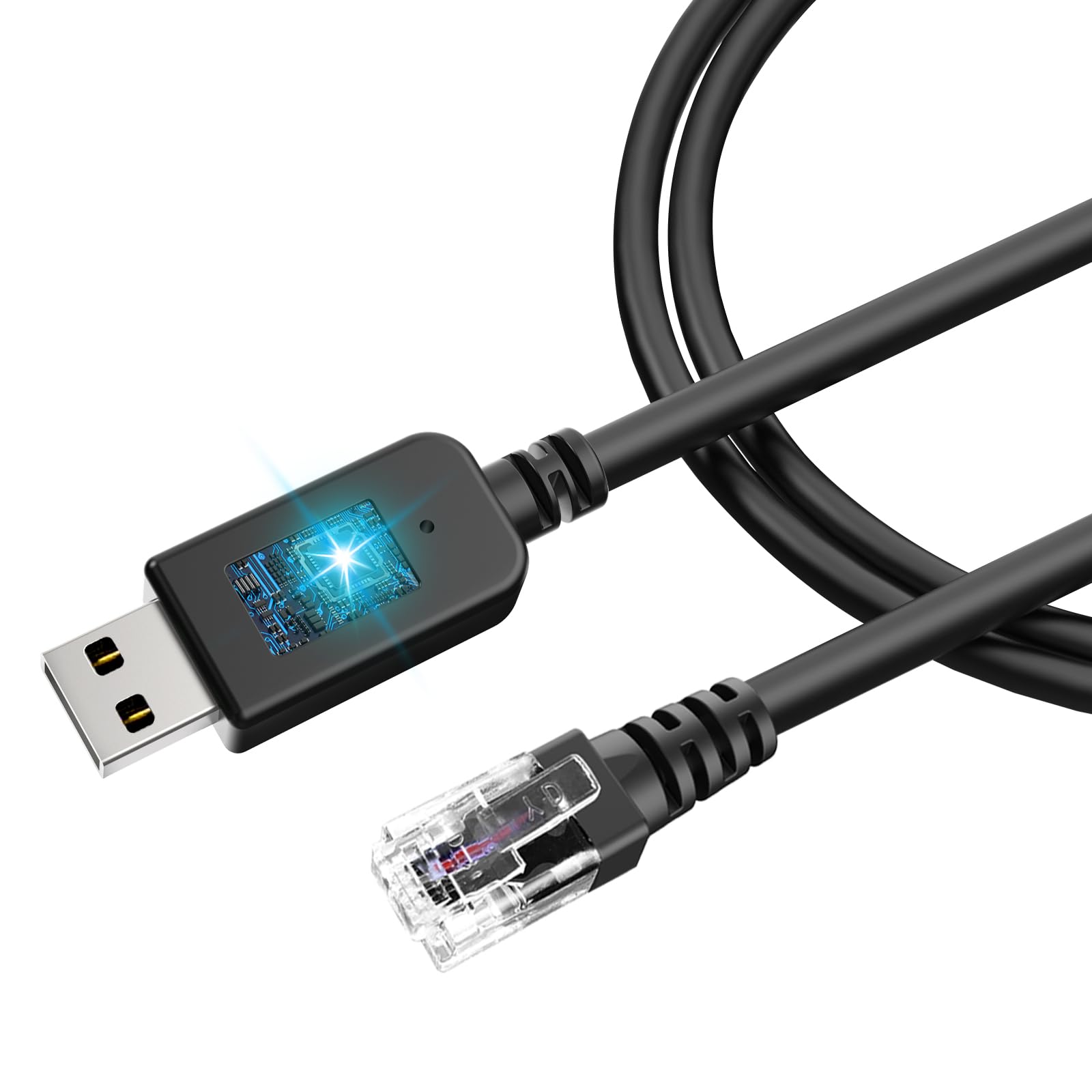 QaMcbulc Radar Detector Power Cable, USB to RJ11 DC3.5 Cable,Replacement Radar Detectors Power Cable,for Escort Unide Radenso XP Beltronics Cob'r'a Whistler Radar Detector (RJ11-3.3FT)