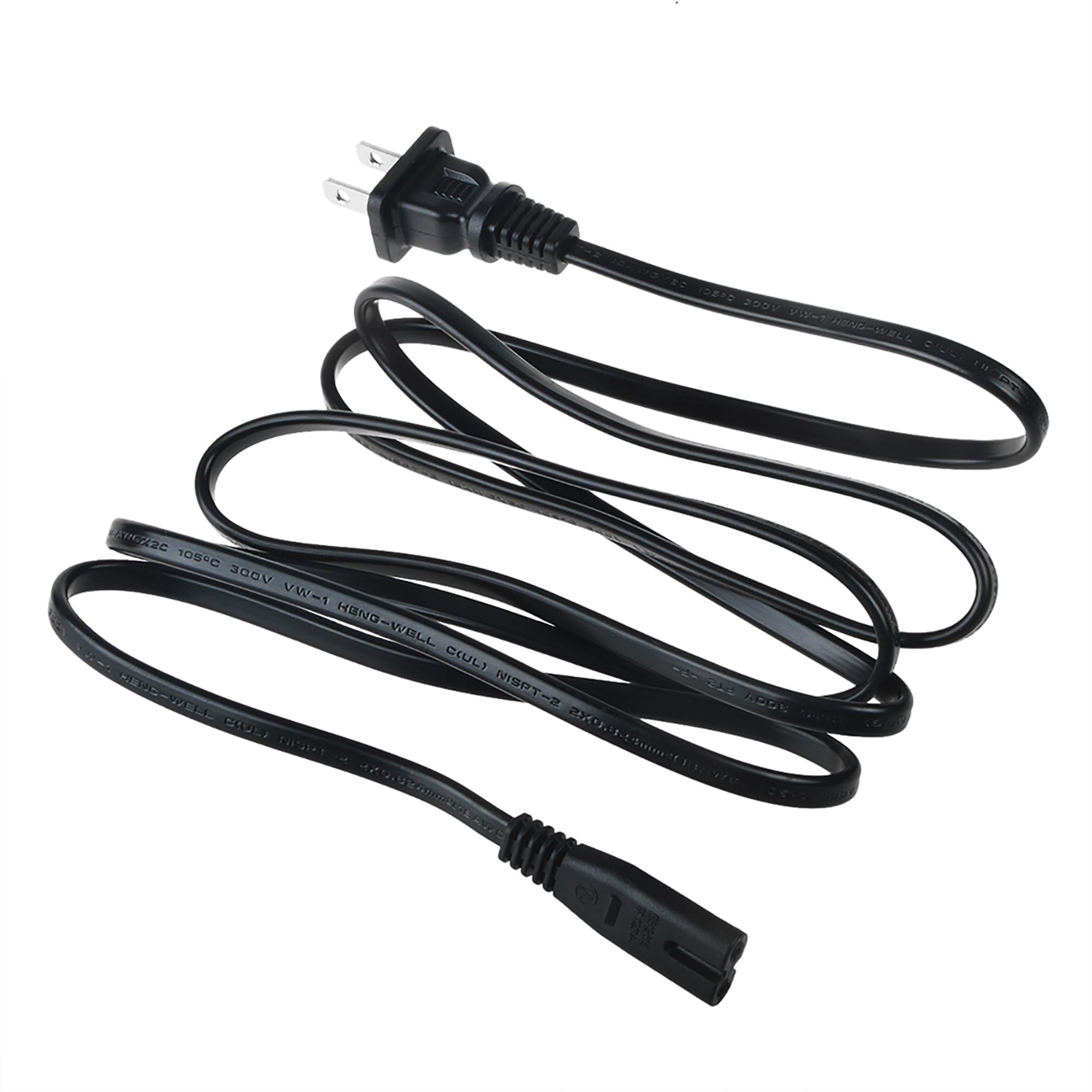 PKPOWER 6FT AC Power Cord Cable for HP Laserjet M182nw M203dw M227fdw M255dw 2-Prong Plug