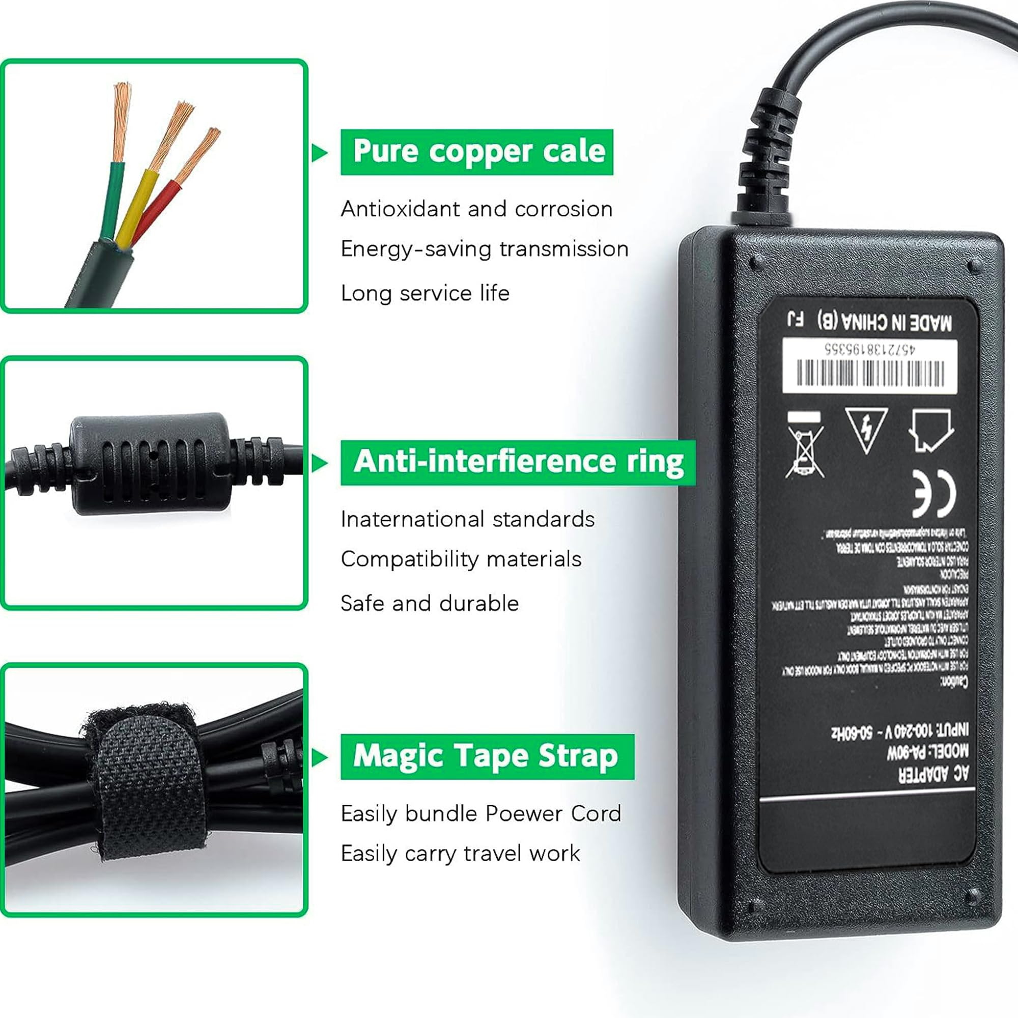 J-ZMQER AC DC Adapter Compatible with Artograph LED500 LED 500 225-500 Digital Art Projector Mains PSU