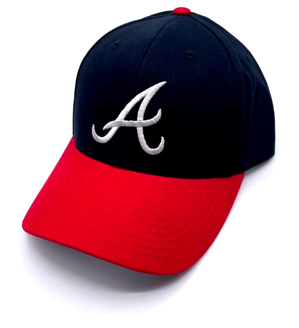 Atlanta Baseball MVP Classic Edition Hat Official Team Logo Adjustable Cap (Blue/Red)