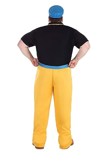 Plus Size Brutus Popeye Men's Costume | Cartoon Character Costumes 2X Multicolor