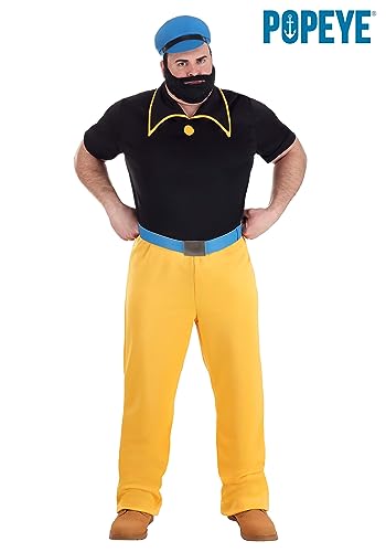 Plus Size Brutus Popeye Men's Costume | Cartoon Character Costumes 2X Multicolor