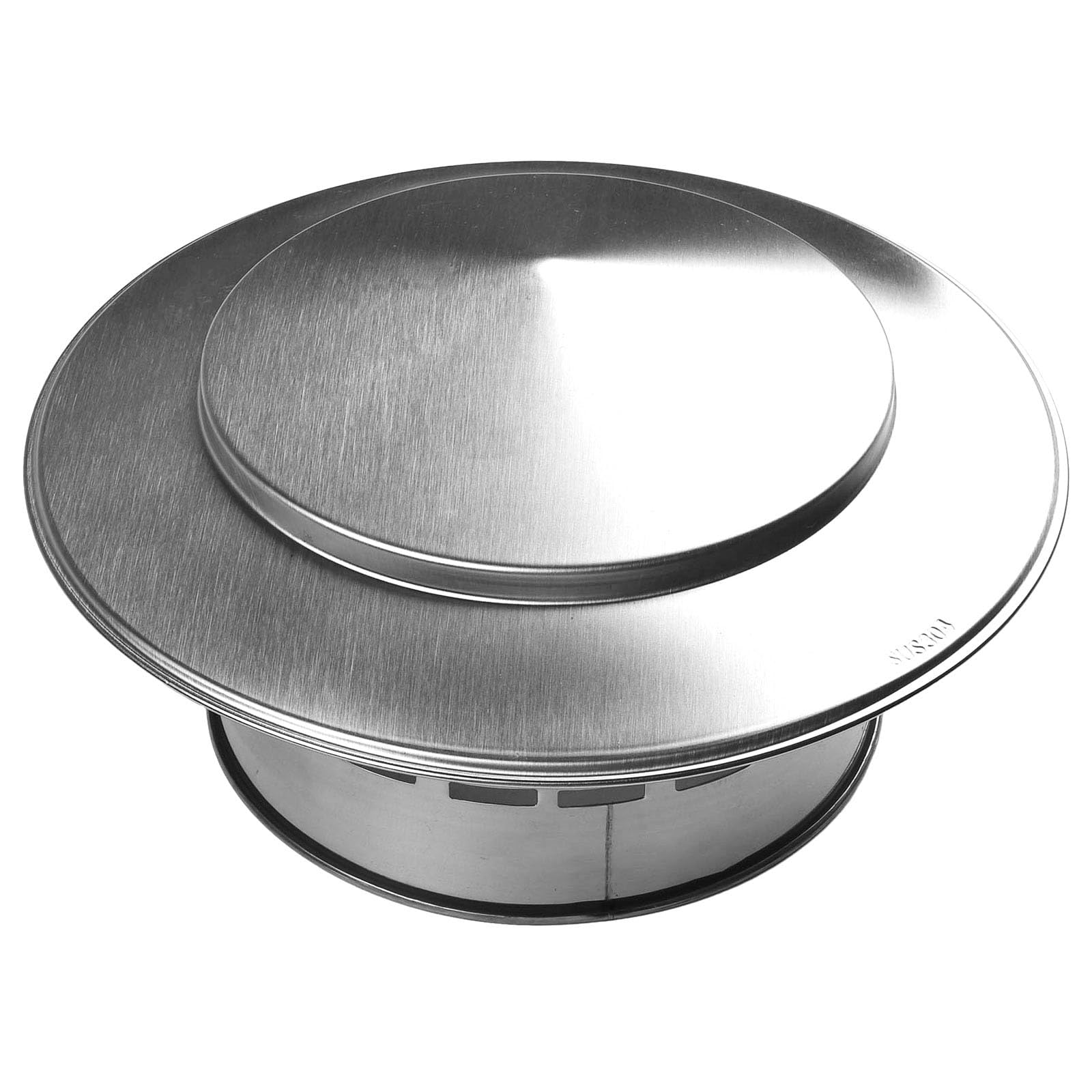 QOXEZY Chimney Cap, 4.33 Inch Stainles Steel Round Chimney Cap, All Weather Chimney Cap Roof Top Round Roof Vent, Perfect Insulation Roof Vent Cap Vent Cover