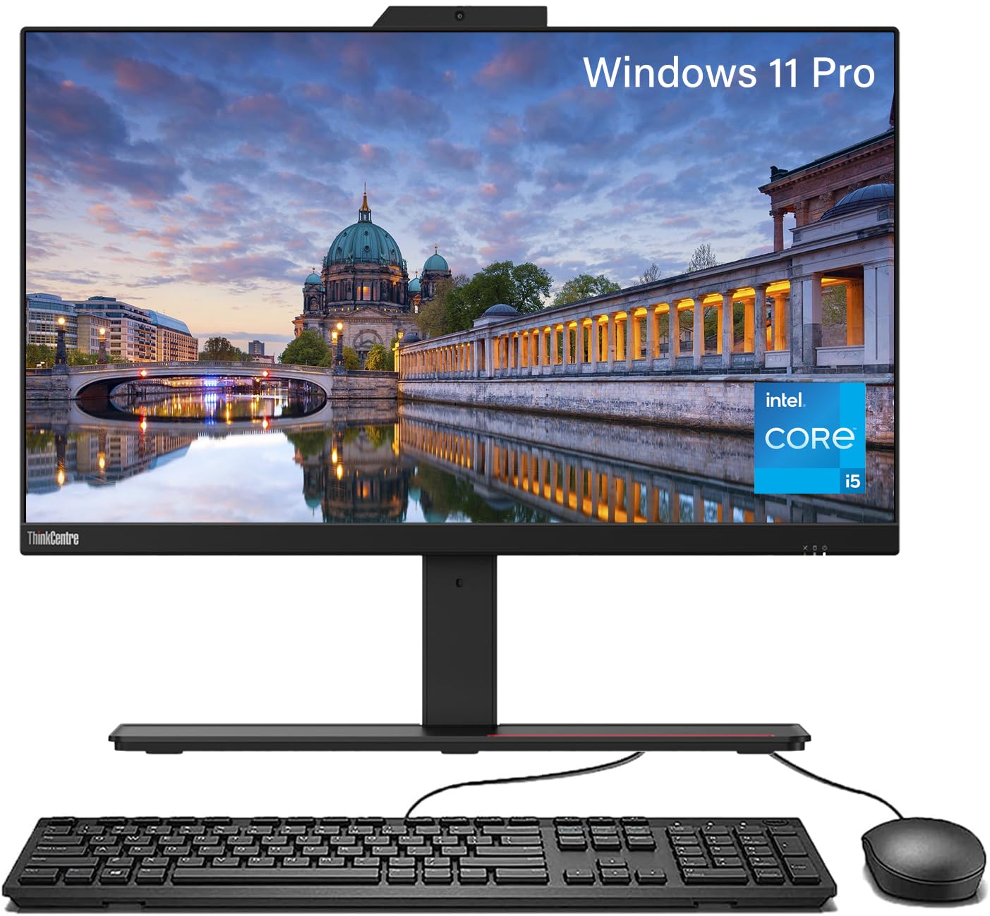 Lenovo ThinkCentre M90a Business All-in-One Computer, 23.8" FHD IPS AIO Desktop, Intel Core i5 Processor, 32GB RAM, 1TB SSD, Webcam, Wi-Fi, Bluetooth, Windows 11 Pro, KyyWee Accessory