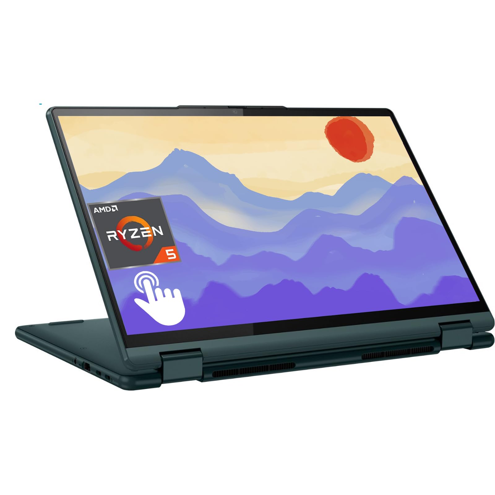 Lenovo 2023 Newest Yoga 6 2-in-1 Laptop for Business, 13.3" WUXGA Touchscreen, AMD Ryzen 5 7530U (up to 4.5GHz, Beats i5-1135G7), 8GB RAM, 512GB SSD, AMD Radeon Graphics, Wi-Fi, Windows 11 Home