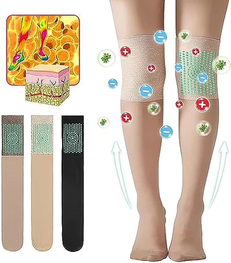 VIPUDA Pearl Moon Ionic Correction Lymphatic Detoxification Long Tube Silk Stockings (Skin*2)