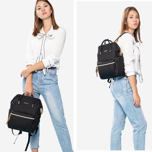 LOVEVOOK Mini Backpack Purse for Women, Small Backpack For Women, Fashion Convertible Daypack with USB Charging Port, Upgrade Black