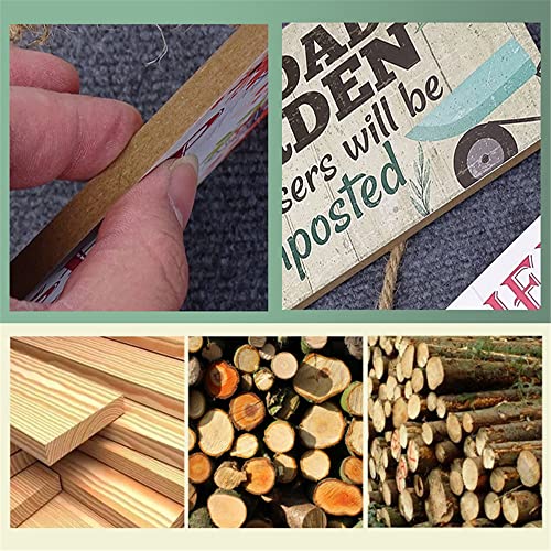 Kitchen Funny Sign Funny Hot Tub Rules Wooden Sign Bathroom Art Wall Decor Front Door Decor (Size : 20X30CM)