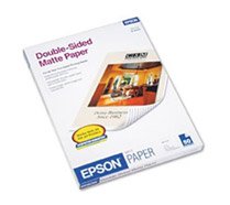 Epson Premium Presentation Paper MATTE (8.5x11 Inches, Double-sided, 50 Sheets) (S041568),Bright White
