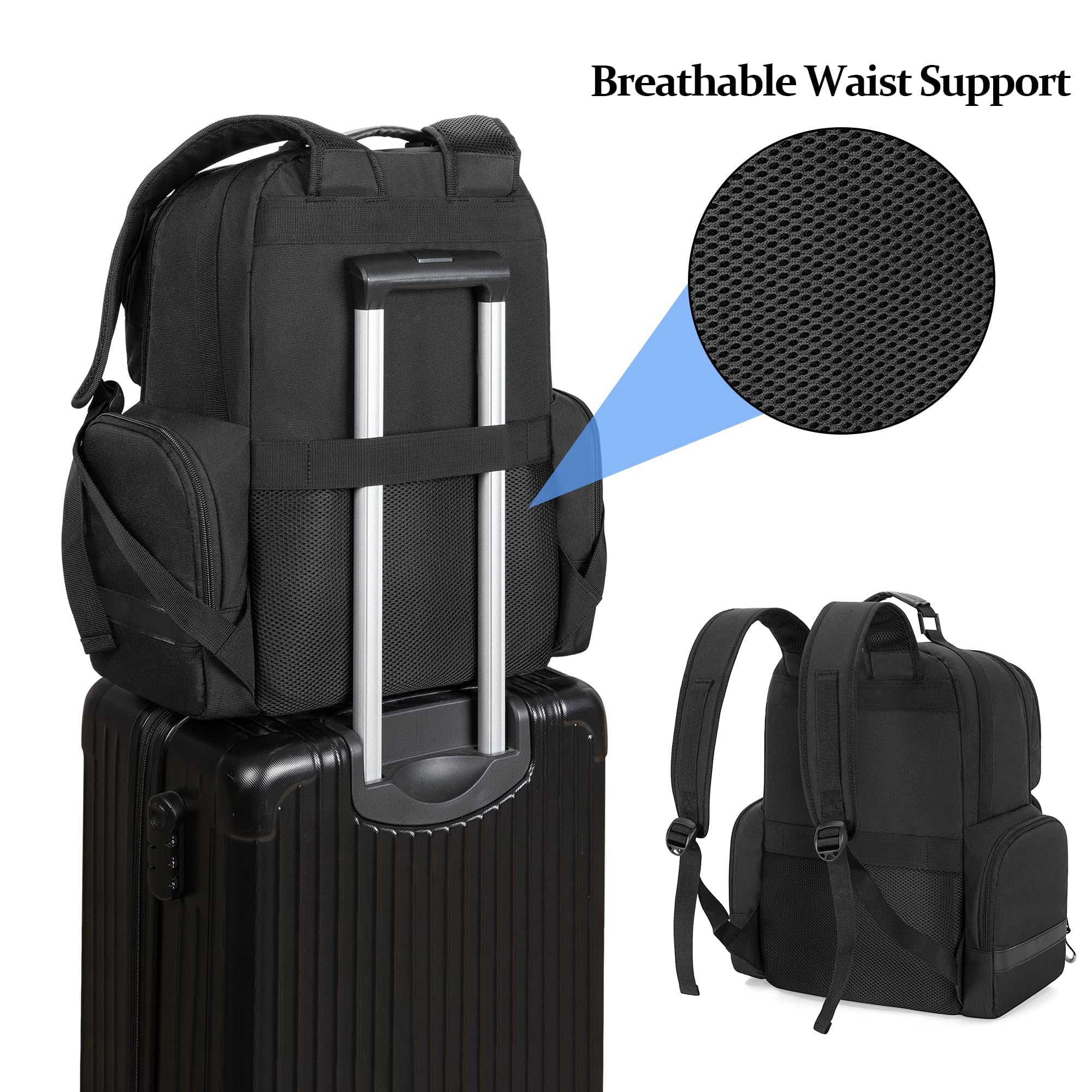 PGmoon Game Console Backpack Compatible with Xbox One/One S/ One X, Xbox Series S, Xbox 360/ 360 Slim, Travel Carrying Case Bag for 15.6’’ Laptop, Controllers, Cables (Patent Design)