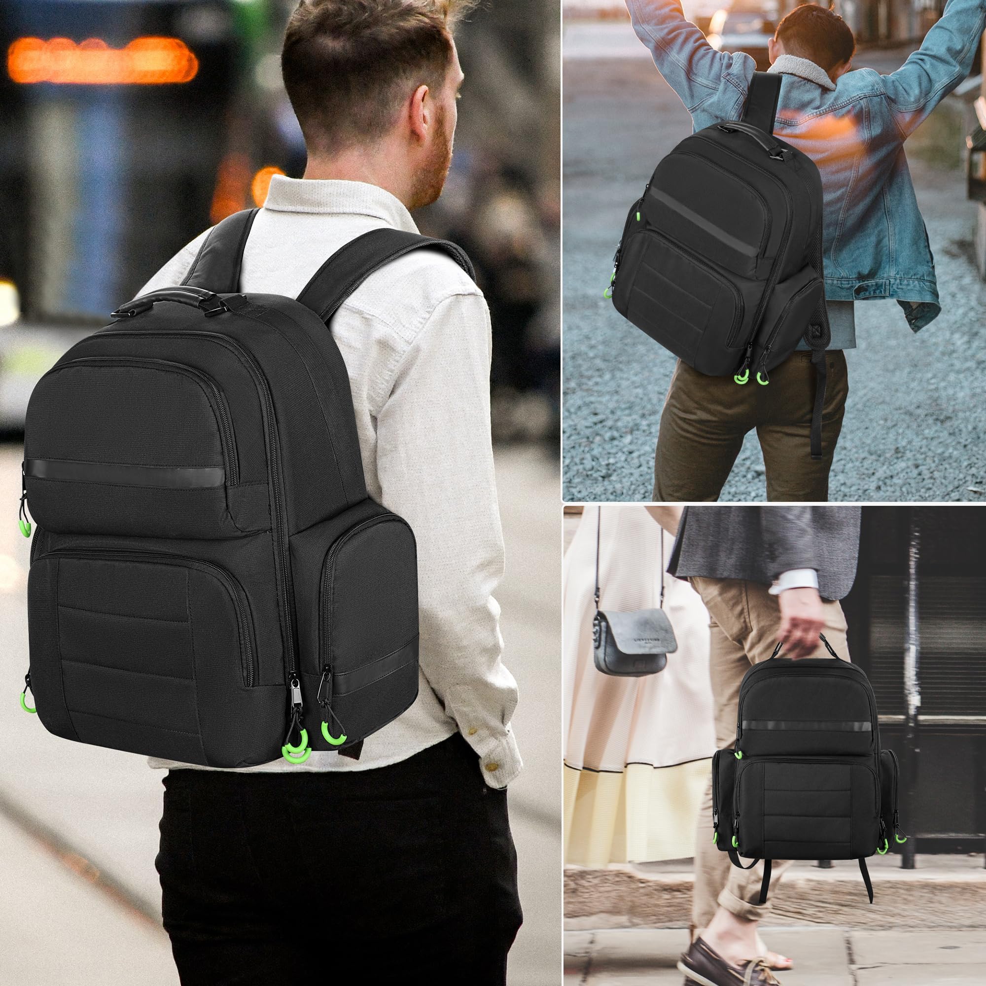 PGmoon Game Console Backpack Compatible with Xbox One/One S/ One X, Xbox Series S, Xbox 360/ 360 Slim, Travel Carrying Case Bag for 15.6’’ Laptop, Controllers, Cables (Patent Design)