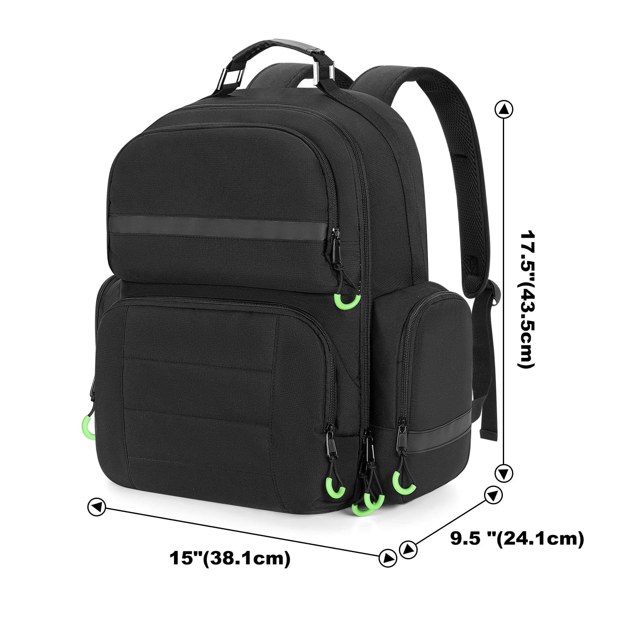 PGmoon Game Console Backpack Compatible with Xbox One/One S/ One X, Xbox Series S, Xbox 360/ 360 Slim, Travel Carrying Case Bag for 15.6’’ Laptop, Controllers, Cables (Patent Design)