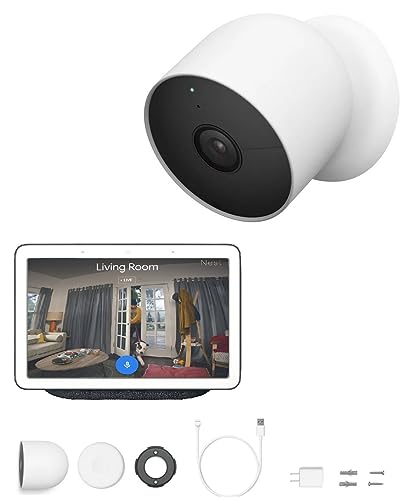 Google Nest Cam Battery Wireless Outdoor Camera and Screen Bundle (Single Camera and Screen)