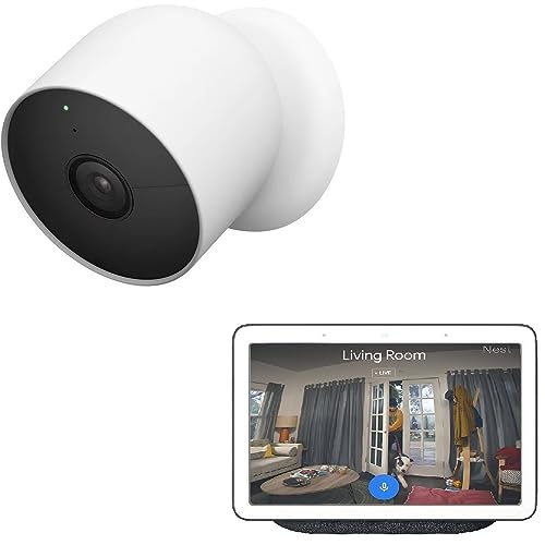 Google Nest Cam Battery Wireless Outdoor Camera and Screen Bundle (Single Camera and Screen)