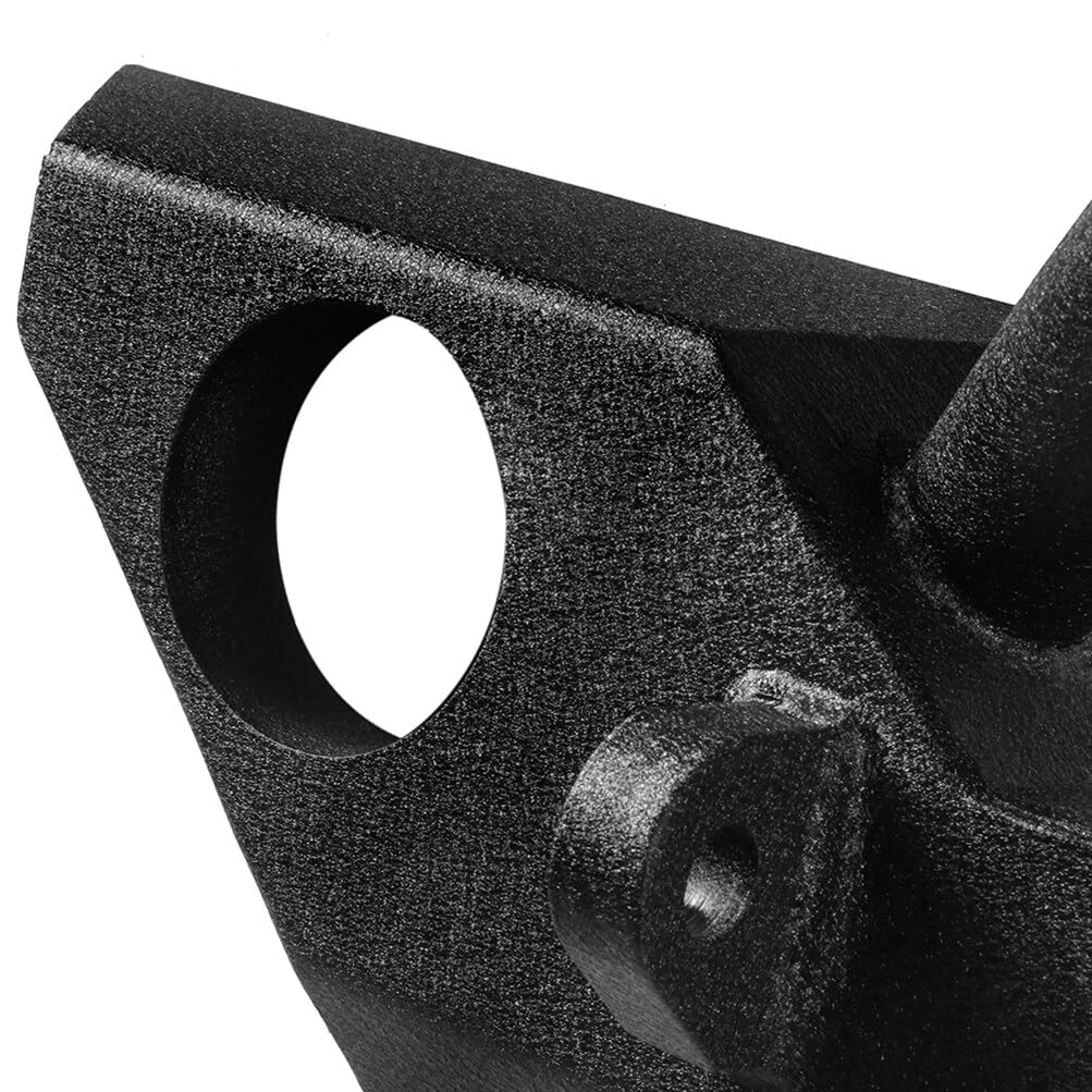 OCPTY Front Bumper and Rear Bumper with and Tire Carrier Fit For 2007-2015 2016 2017 2018 for Jeep Wrangler JK Winch Plate with D-ring with and Tire Carrier Texture Black