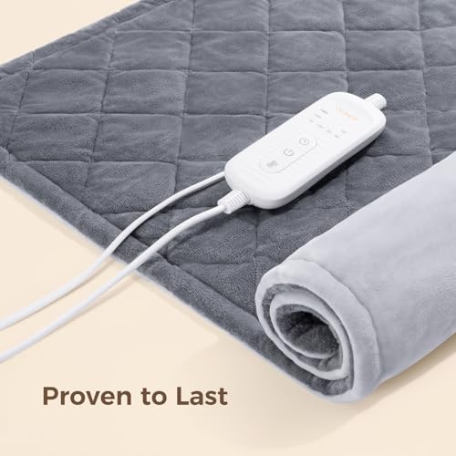 OCOOPA Women Gifts, Weighted Heating Pad for Back Pain & Cramps Relief, 3.4lb 17''x33'' XL Electric Heating Pad for Neck and Shoulders, 8 Heat Settings, 6 Time Modes, Machine Washable