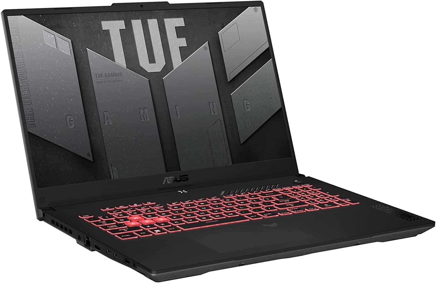 ASUS 2023 Gaming Laptop TUF AMD Ryzen 7 7735HS 8-Core NVIDIA Geforce RTX 4050 6 GB 64 GB DDR5 2 TB SSD 17.3" 1920x1080 144 Hz Win10 Home WiFi 6 Bluetooth 5.3 Backlit Keyboard 720p HD Camera