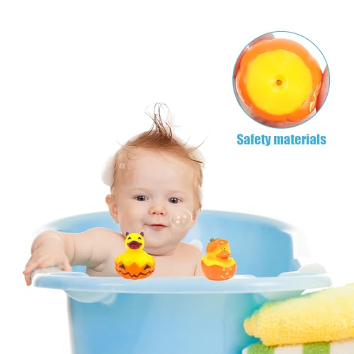 QPEY Halloween Rubber Ducks: 20 PCS Assorted 2 Inch Rubber Ducks, 10 Styles, Perfect for Jeeps Ducking, Party Favors, Decor, Gifts, Ages 3+