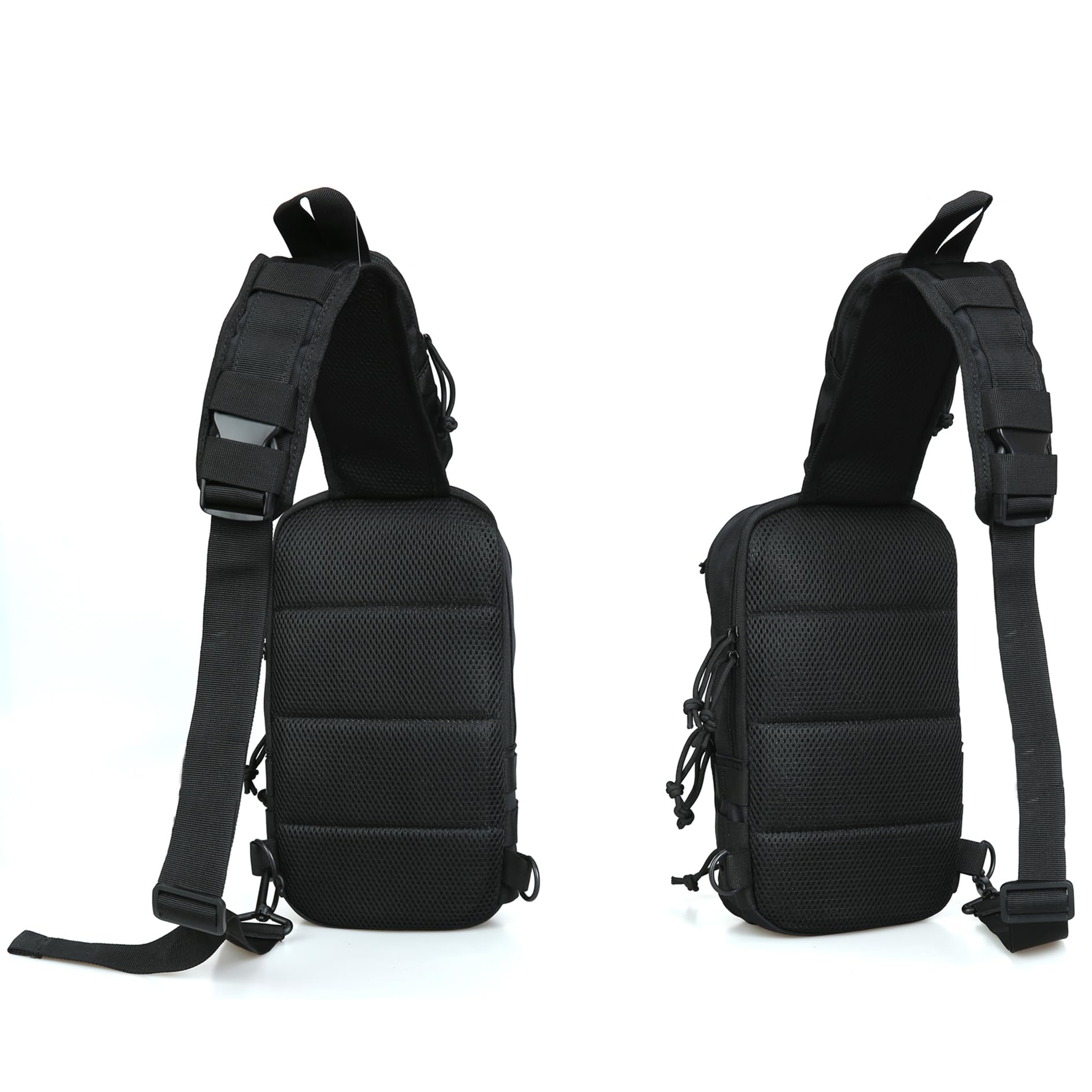 LarKoo Sling Backpack Chest bag - Tactical Chest Pistol Bag Shoulder Bags Crossbody Sling Backpack Holster Bag for Concealed Carry Fanny Pack