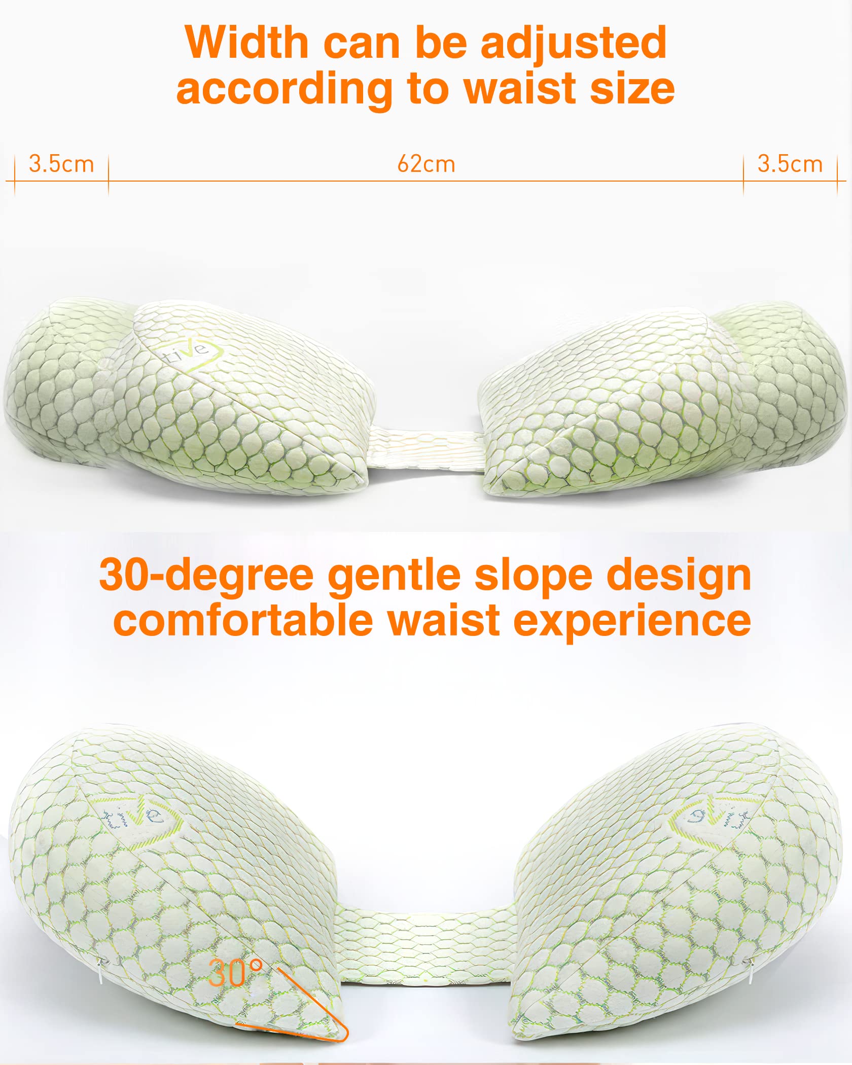 taynoes Pregnancy Pillows for Sleeping, Maternity Pillows, Detachable and Adjustable Pregnancy Must Haves Support for Pregnant Women Back, Belly, Stomach,Side Sleeper Pregnancy Wedge Pillow (Green)