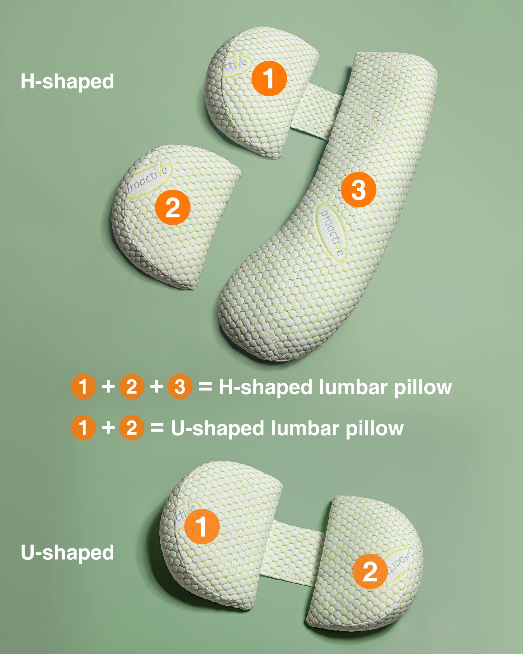 taynoes Pregnancy Pillows for Sleeping, Maternity Pillows, Detachable and Adjustable Pregnancy Must Haves Support for Pregnant Women Back, Belly, Stomach,Side Sleeper Pregnancy Wedge Pillow (Green)