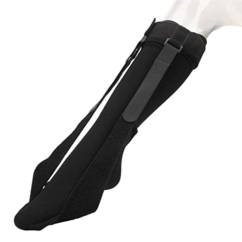Pain Relief Plantar Fasciitis Night Splint Sock, Dual Strap Design, Dorsiflexion, Compression Socks, Premium Materials, Simple Operation, Fine Workmanship (S)