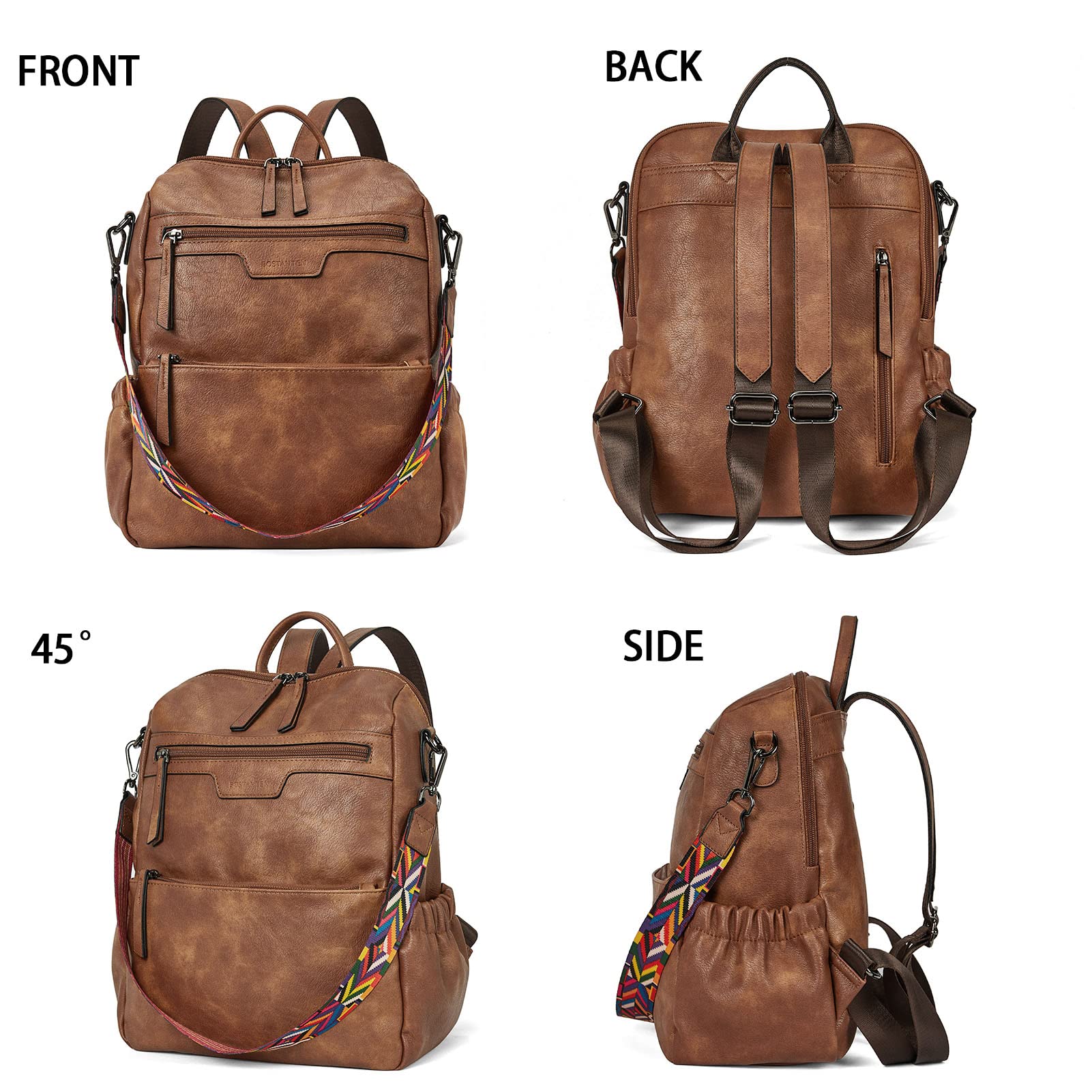 BOSTANTEN Small Wallet For Women & Backpack for women