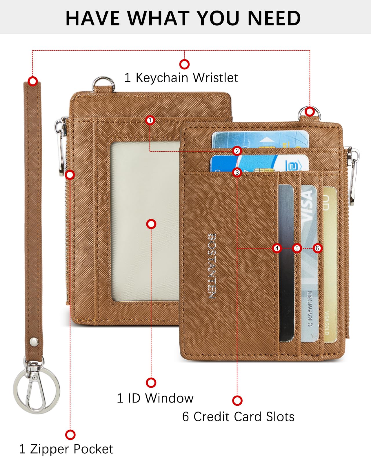 BOSTANTEN Small Wallet For Women & Backpack for women