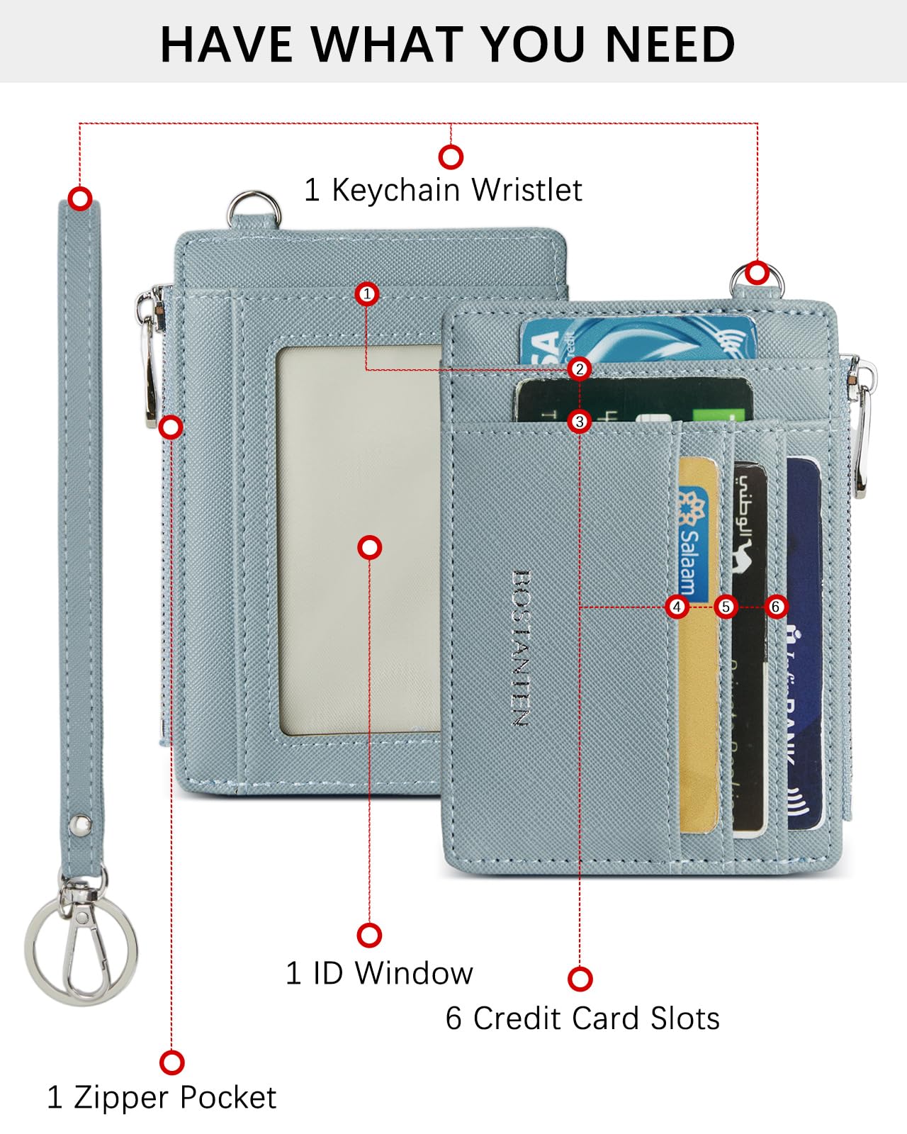 BOSTANTEN Small Wallet For Women & Backpack for women
