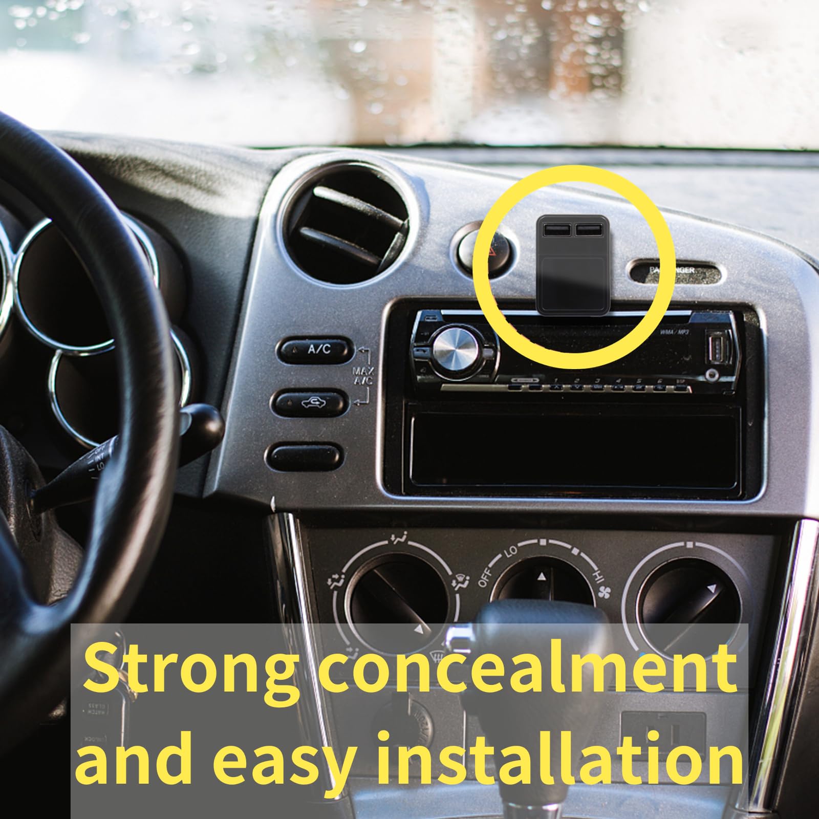 Icamdoor GPS Tracker for Vehicles –Mini GPS Driving Alert Car Charger with Geofence – Route History Car GPS Tracker Simple Plu In for Vehicles, Assets,Fleet, Older Persons