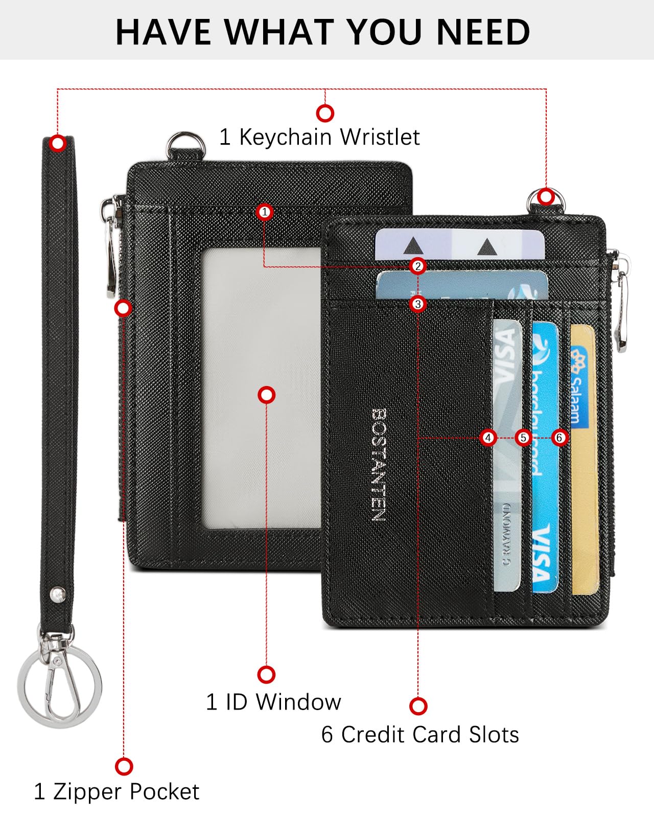 BOSTANTEN Small Wallet For Women & Backpack for women