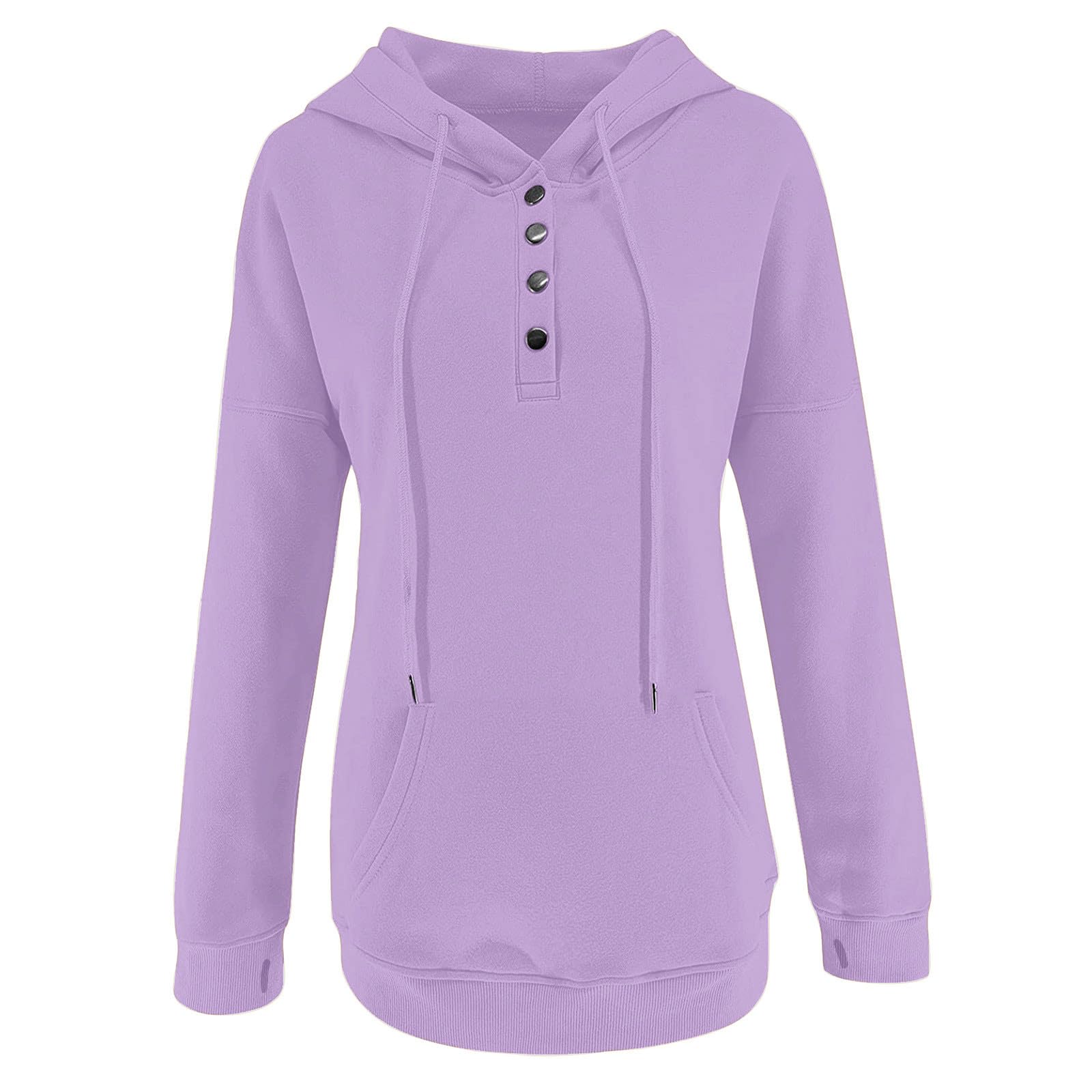 SMIDOW day prime october 2023 Women's Lightweight Full Zip Hoodie Purple L