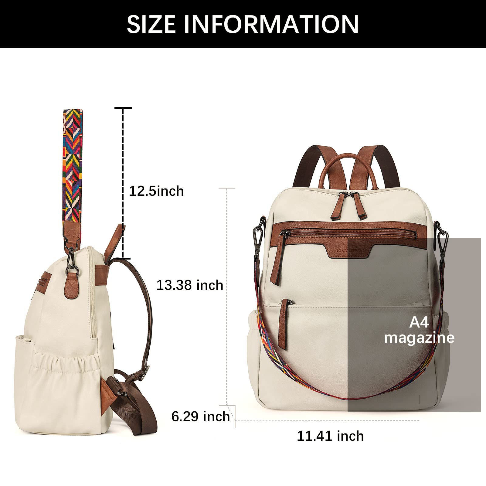 BOSTANTEN Small Wallet For Women & Backpack for women